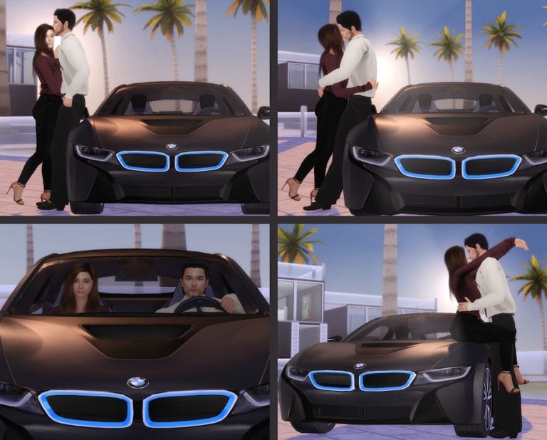 Couple Car Poses – LutessaSims