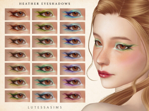 Heather Eyeshadows & Lipstick – LutessaSims